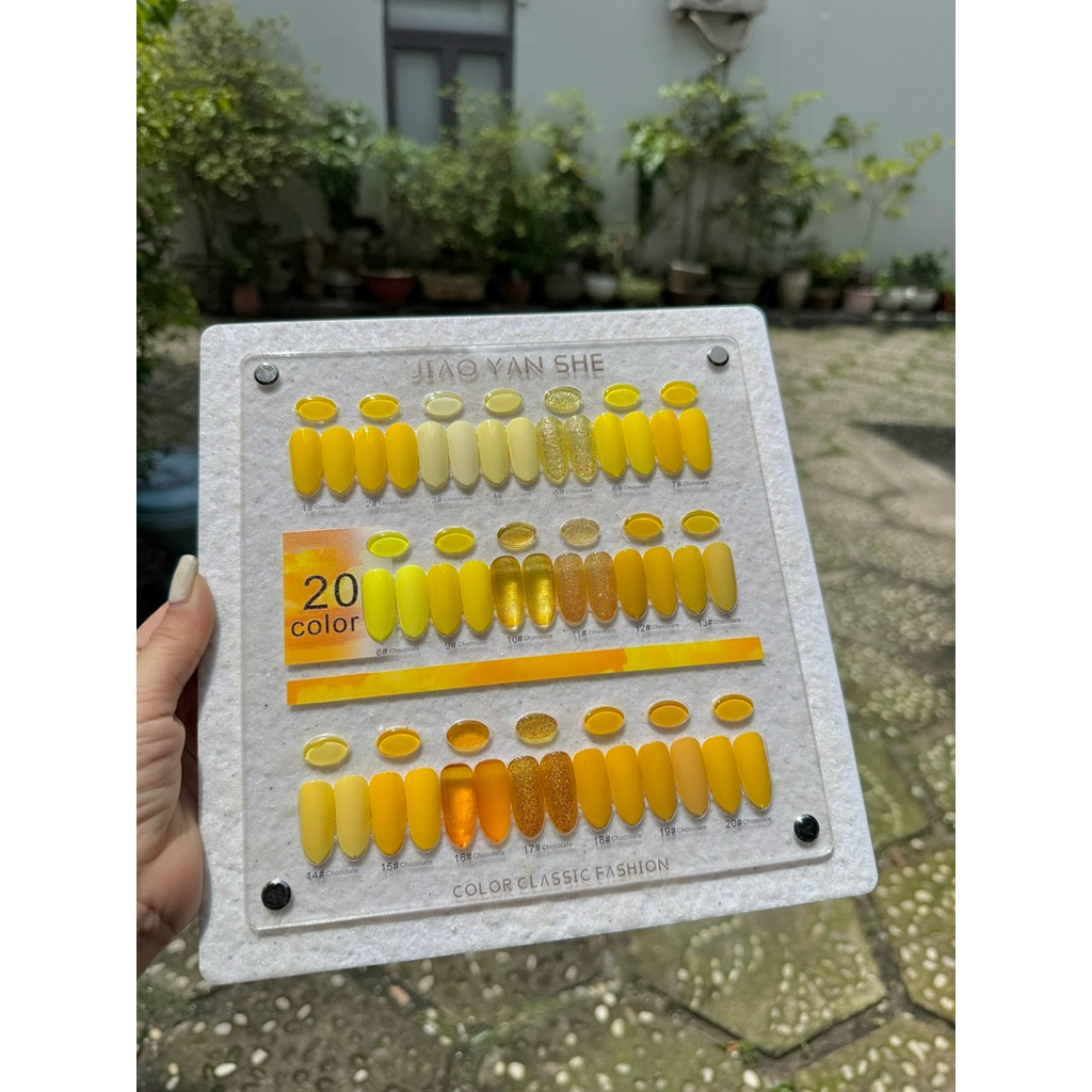 set sơn gel 20 màu jiao yan she tặng kèm bảng | Shopee Việt Nam