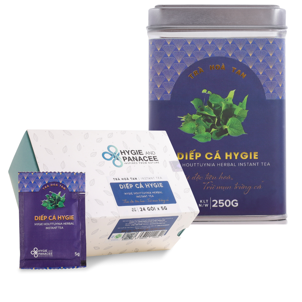 Trà Diếp Cá Hygie - Trà thảo dược hòa tan cho người trĩ, đại tràng, táo ...