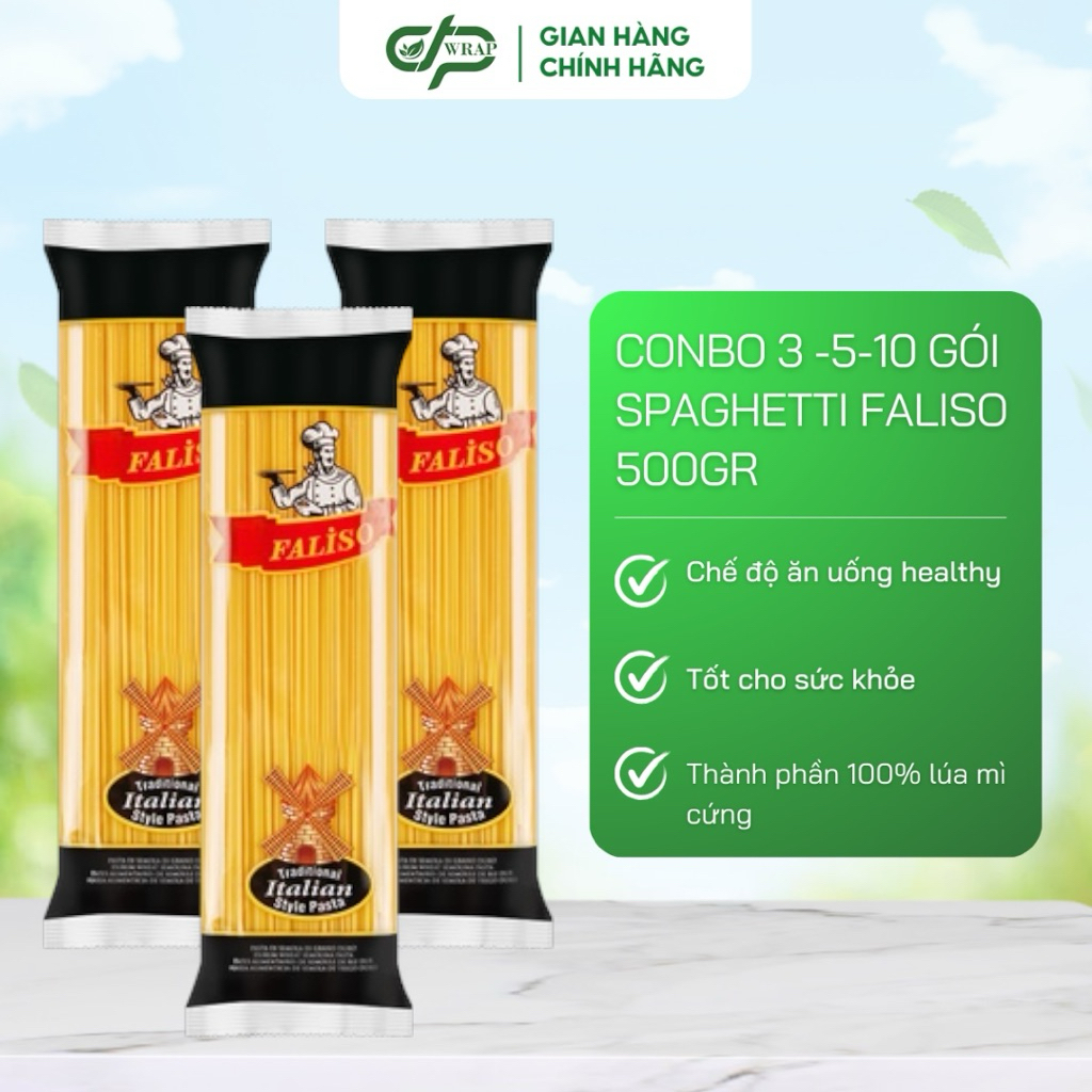 Combo 3 – 5 – 10 Gói Mì Ý Spaghetti Faliso 500g – Nhập Khẩu Thổ Nhĩ Kỳ ...