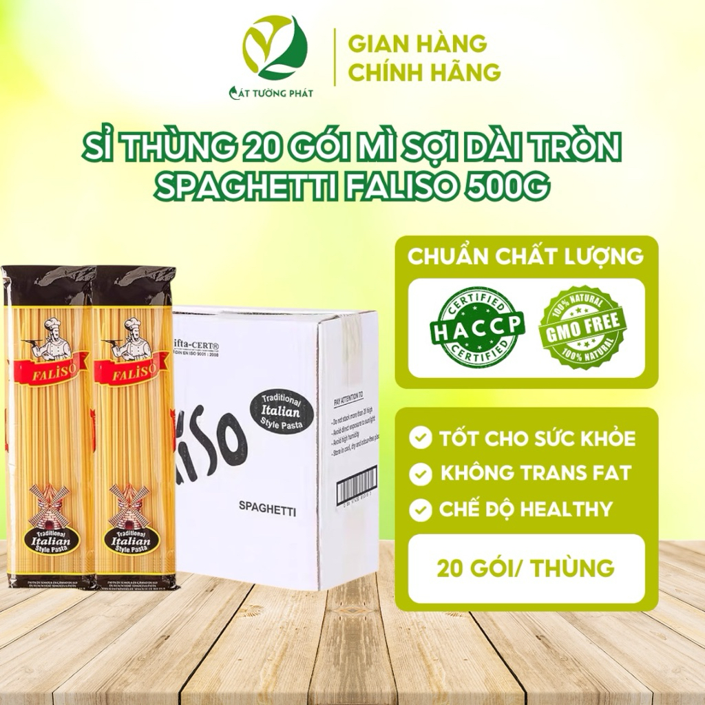 Sỉ thùng 20 gói mì ý sợi Spaghetti Faliso, ARBELLA 500g, siêu dai, siêu ...