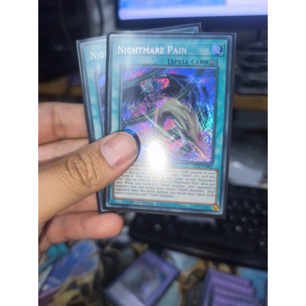 [Yugioh Funny Shop] 1 lá thẻ bài Nightmare Pain - 25LP-EN005 - LOGO STAMP | Shopee Việt Nam