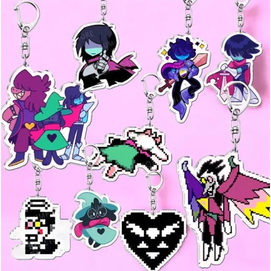 Deltarune keychains, Specials charms - Spamton, Ralsei, Kris | Shopee ...