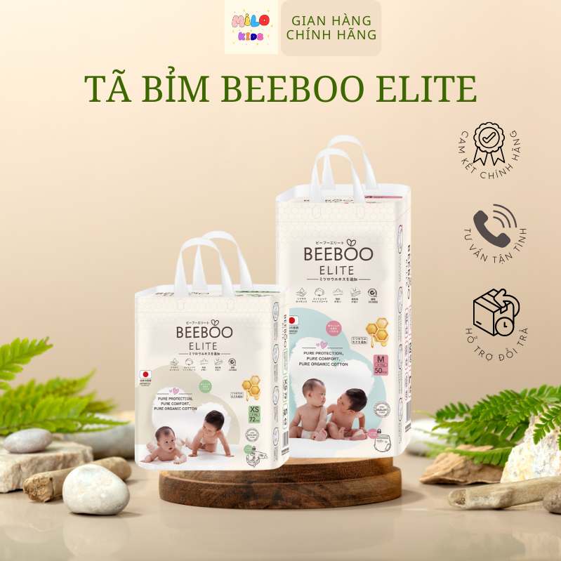 Tã bỉm BEEBOO Elite Tinh chất sáp ong Trắng | Shopee Việt Nam