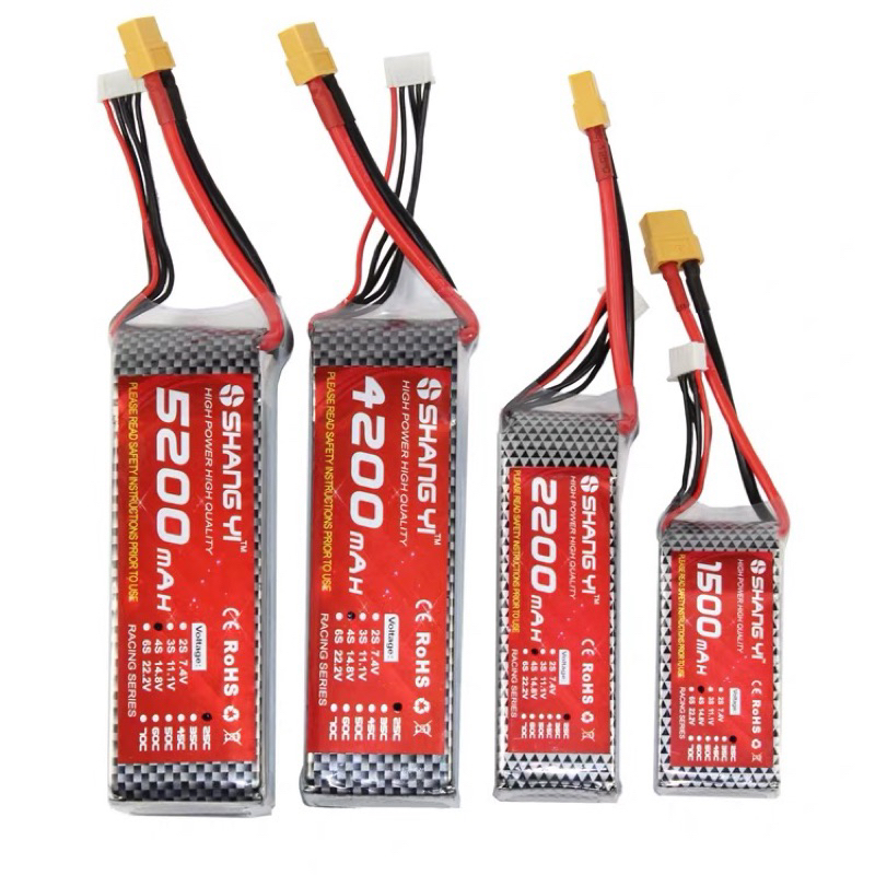 RC Airplane Batteries 2S 7.4V - 3S 11.1V - 4S 14.8V current 45C ...