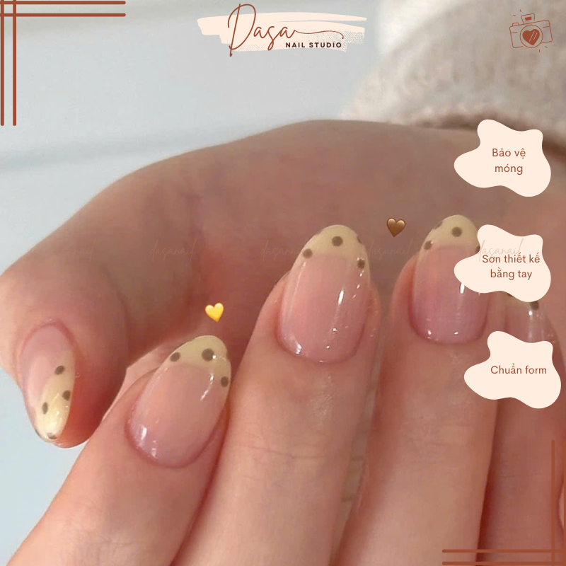 MÓNG TAY GIẢ form hàn quốc vuông ngắn thiết kế nail box đơn giản nhẹ ...