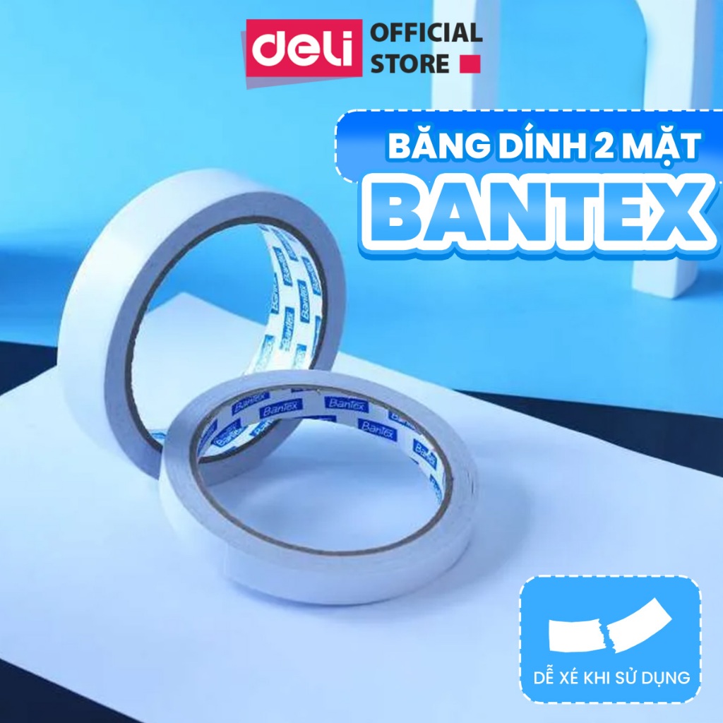 Băng Dính 2 Mặt Deli Băng Keo Đa Năng Keo Dán Siêu Dính Trang Trí Đồ ...