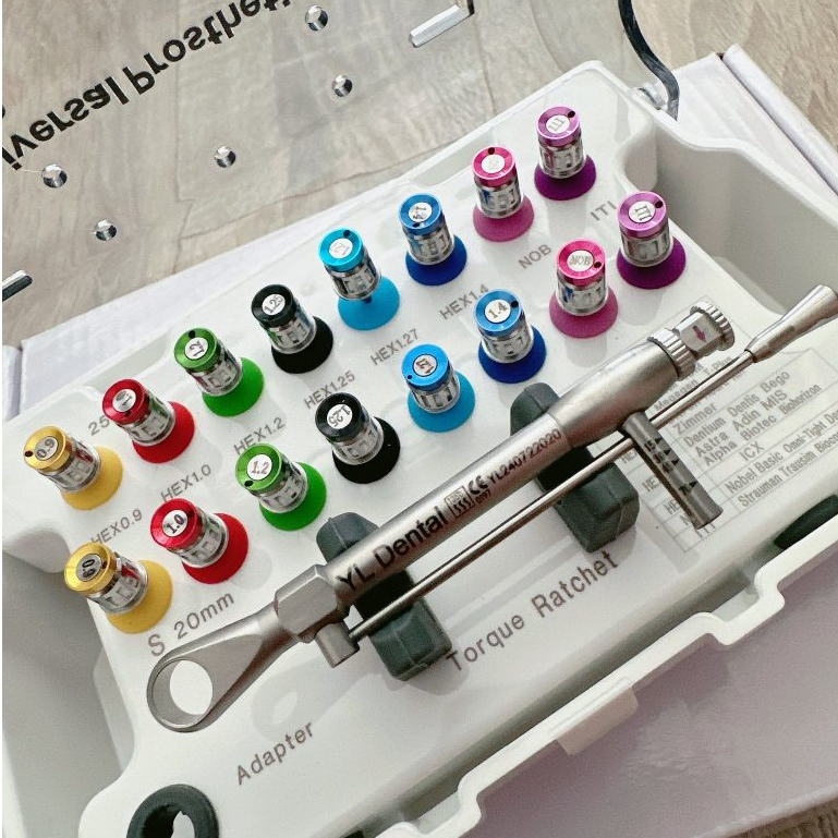 Bộ kit phục hình Implant, Kit vặn Implant nha khoa, Bộ dụng cụ Implant ...