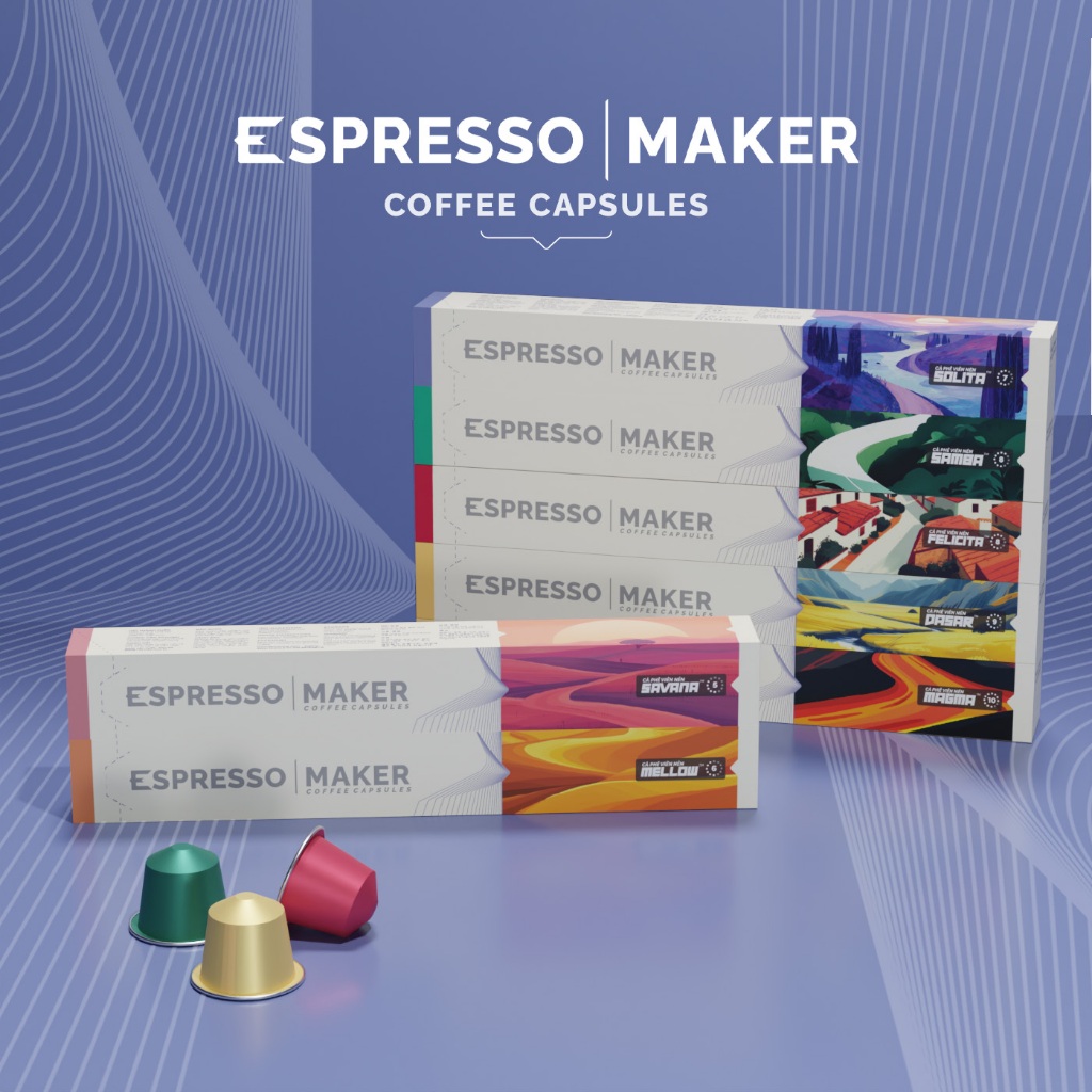Cà phê viên nén Espresso Maker - phù hợp với máy Nespresso | Shopee ...