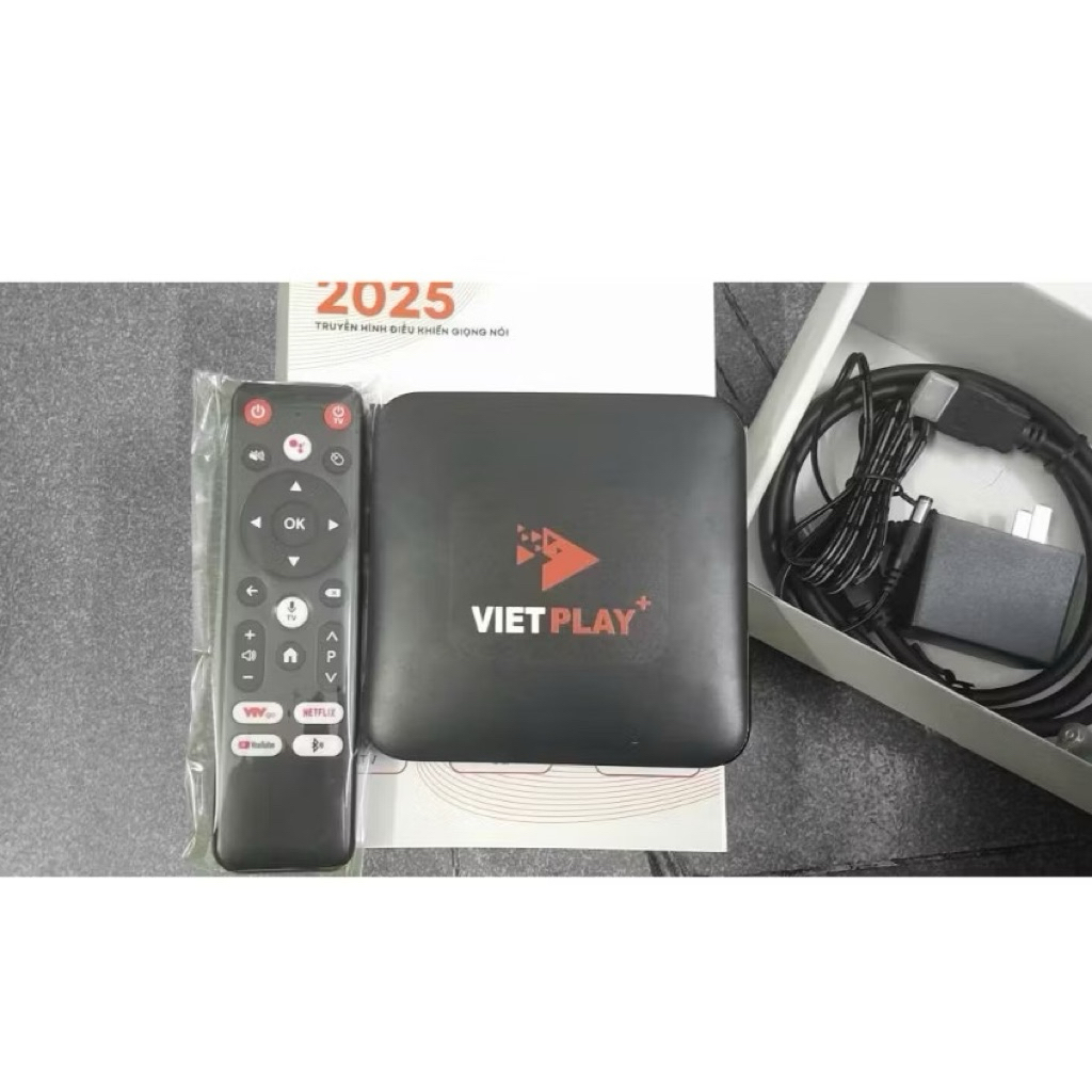 Tivi box VietPlay+ hàng new - đã lên rom ATV- giọng nói- truyền hình ...