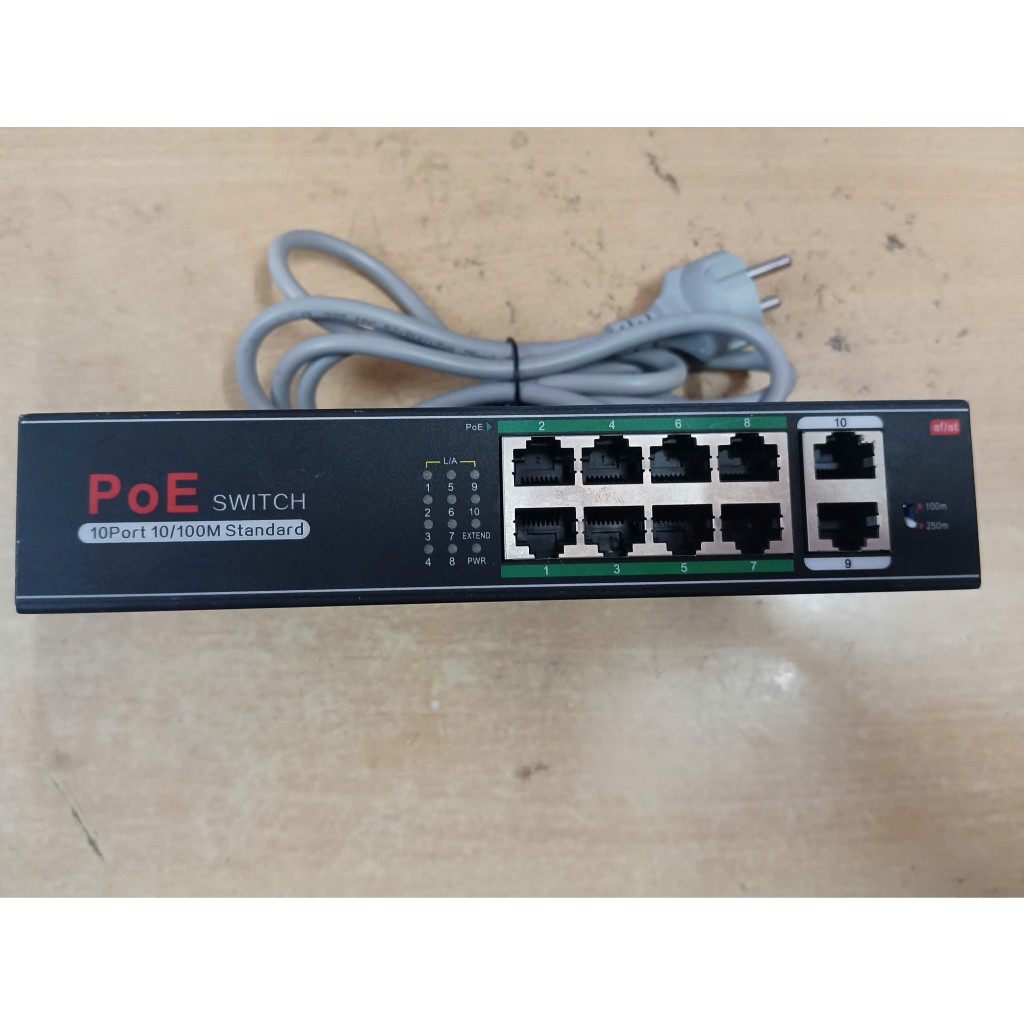 Switch Chia Mạng PoE ZKTeco 06 Post, 10 Post 10/100Mb (Hàng Cũ ...