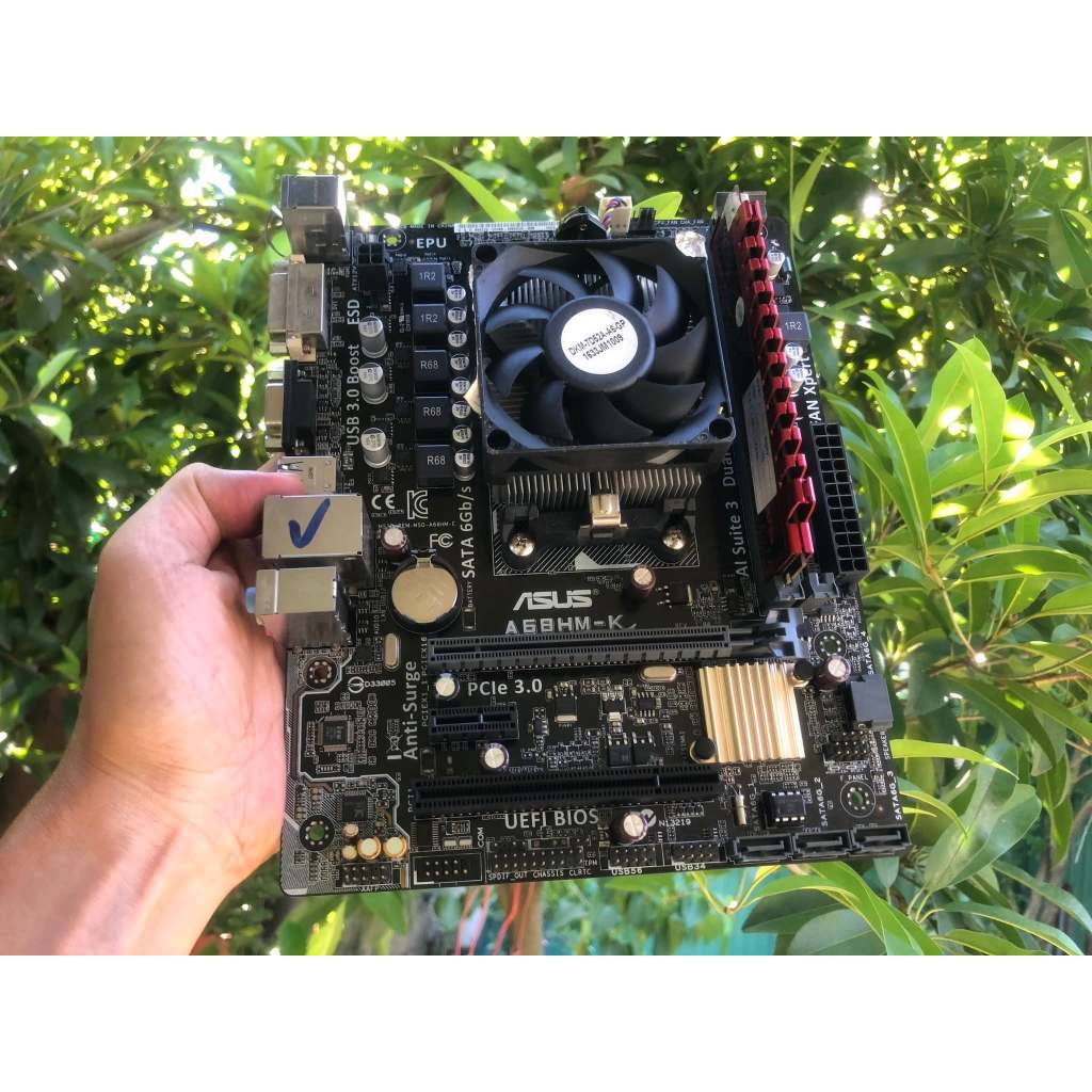 COMBO MAIN Asus A68 + Chip AMD A4 6300 tốc độ 3,7G + Ram 4G Hàng chuẩn ...