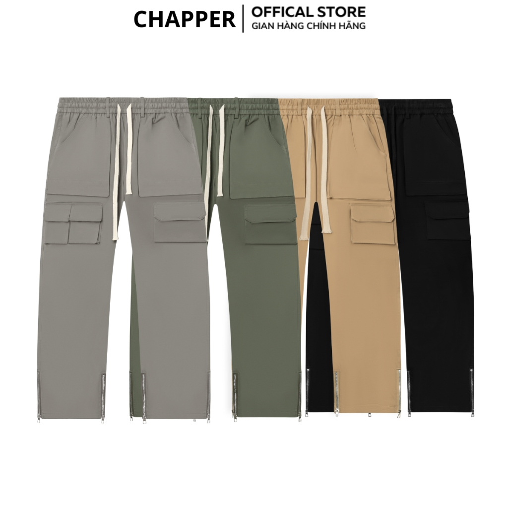 Quần kaki túi hộp Cargo Pant CHAPPER ống suông khóa zip - QCP001 ...