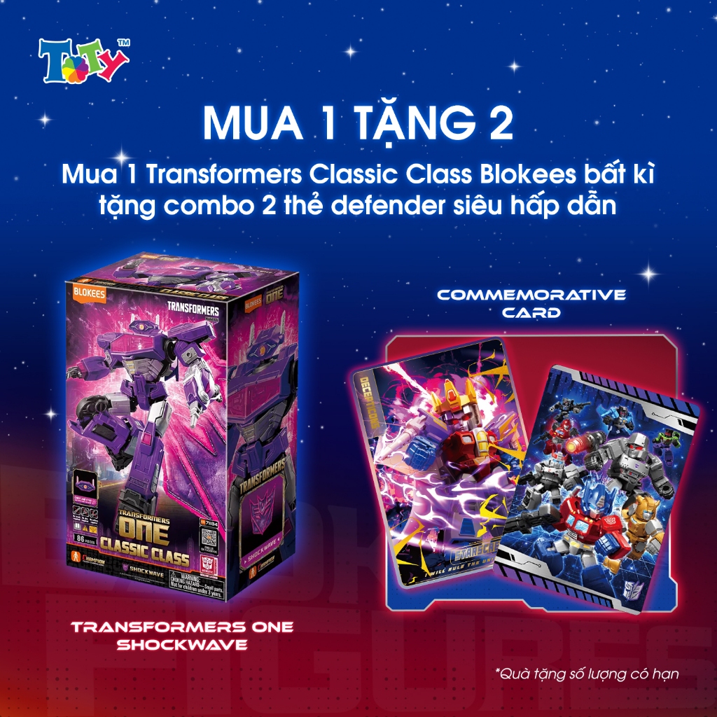 (MUA 1 TẶNG 2) Mô Hình Lắp Ráp Transformers - CC18 - Movie8 SHOCKWAVE ...