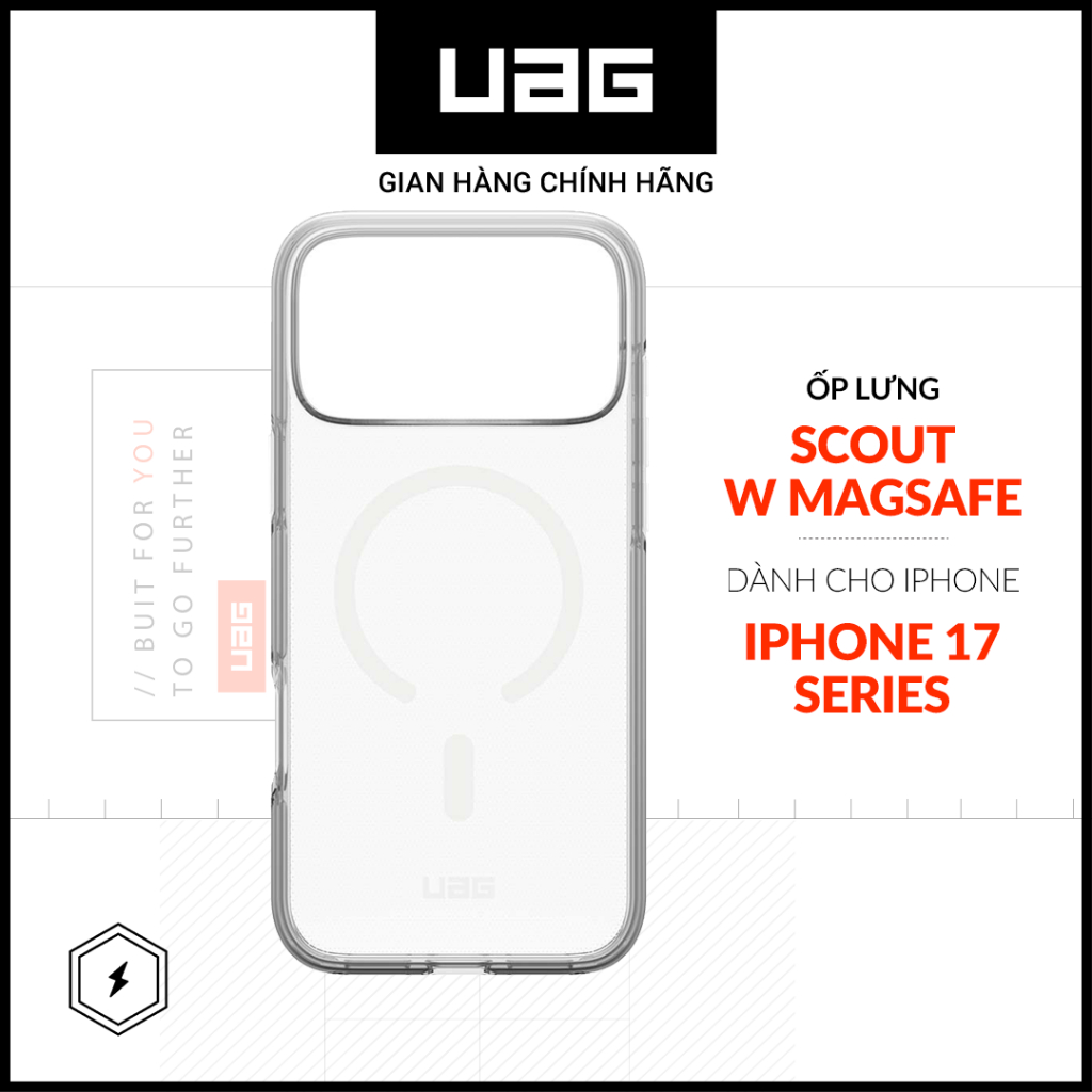 Ốp lưng UAG Scout Clear hỗ trợ sạc từ tính magnetic cho iPhone 17 Pro max | iphone 17 | Shopee ...