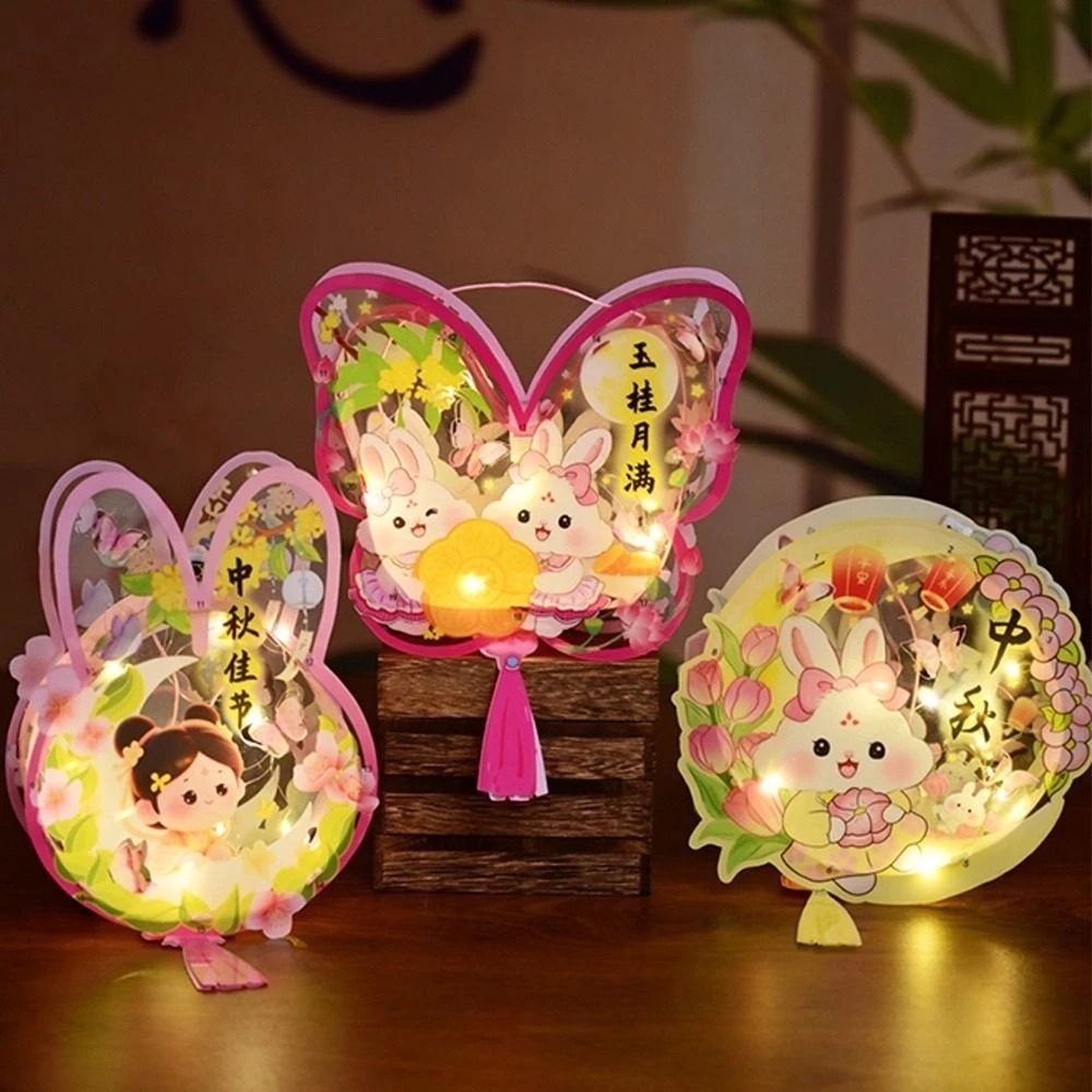 Lồng Đèn Trung Thu LED Trong Suốt 3D Thỏ Ngọc Chị Hằng Dễ Thương Cho Bé ...