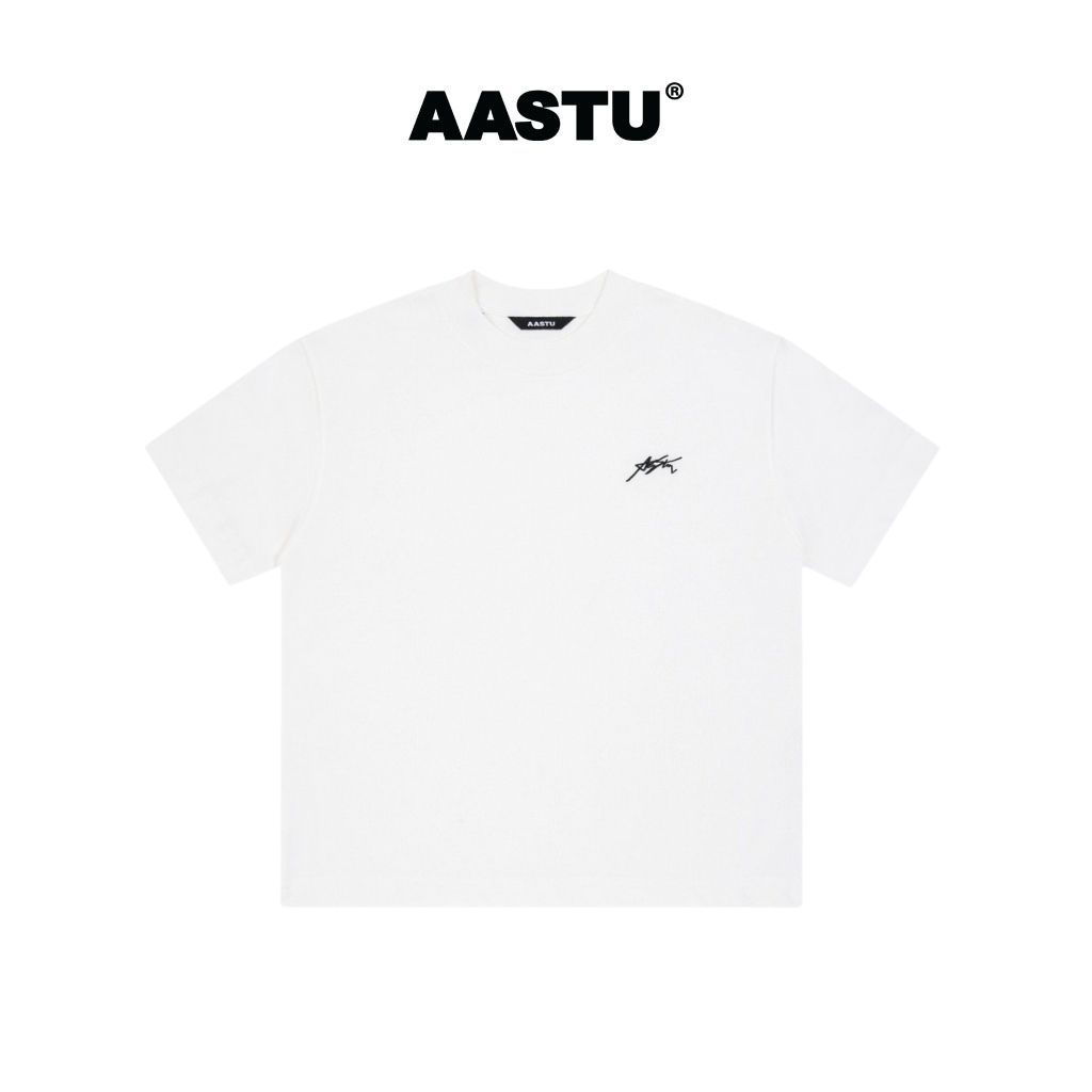 AA STU Áo Thun AA Signature Logo Tee Vải 100% Cotton Form Boxy Brand ...