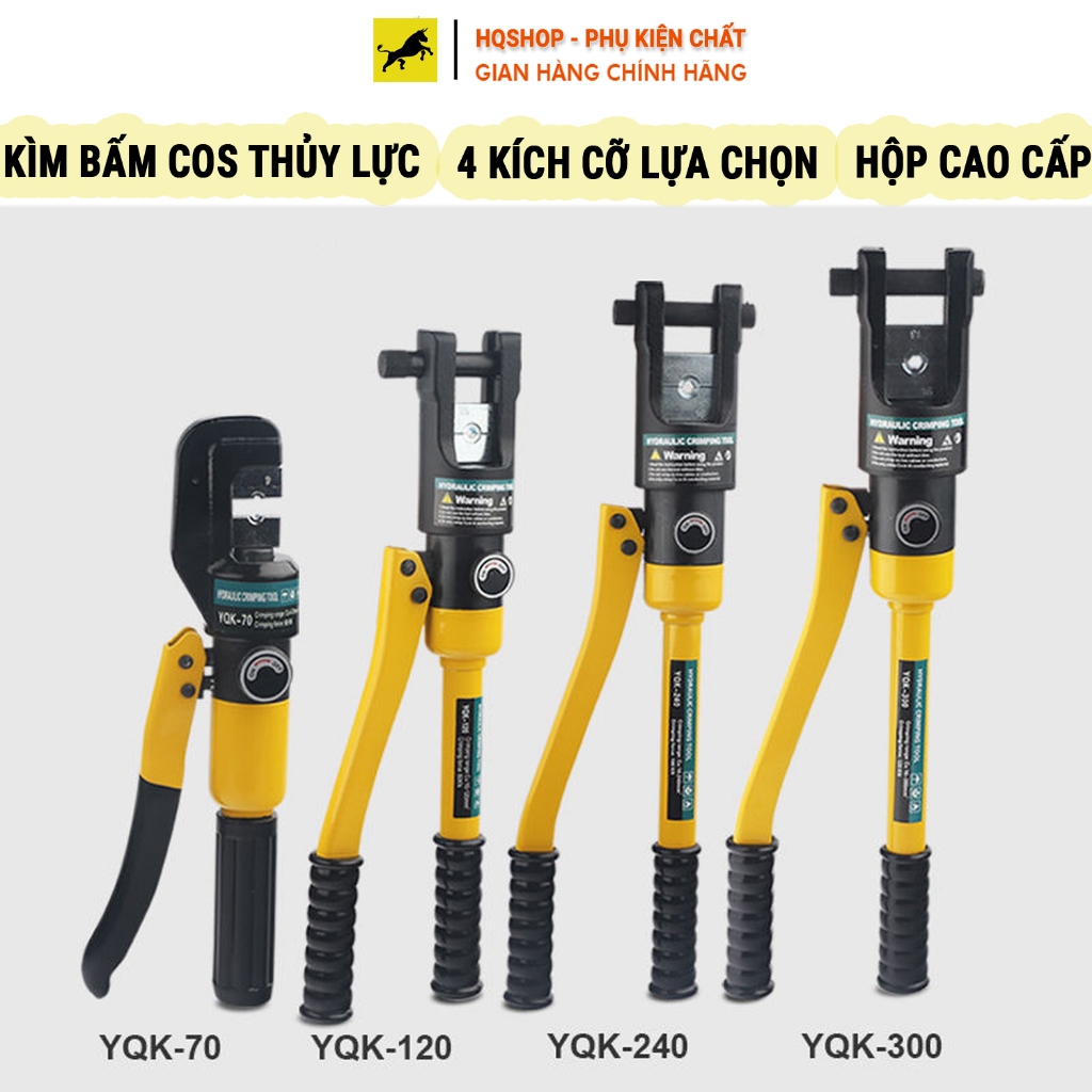 Kìm Bấm Cos Thủy Lực Cầm Tay Nguyên Khối YQK-70/120/240/300 Kìm Bấm Lục Giác Thủy Lực 7-300mm² ...