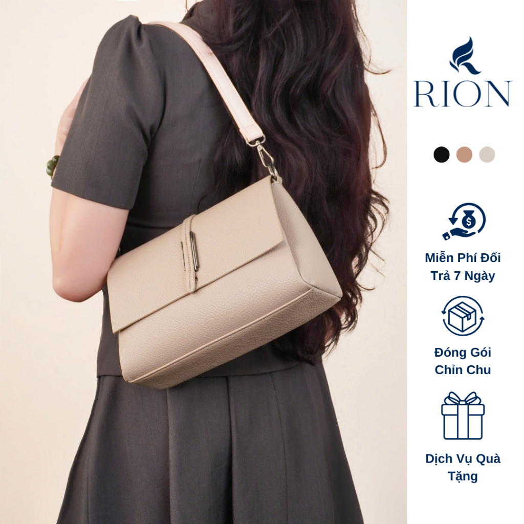 Túi Xách Nữ RION Da PU Vân Hạt Đàn Hồi Cao Đeo Vai Đeo Chéo DS25 | Shopee Việt Nam