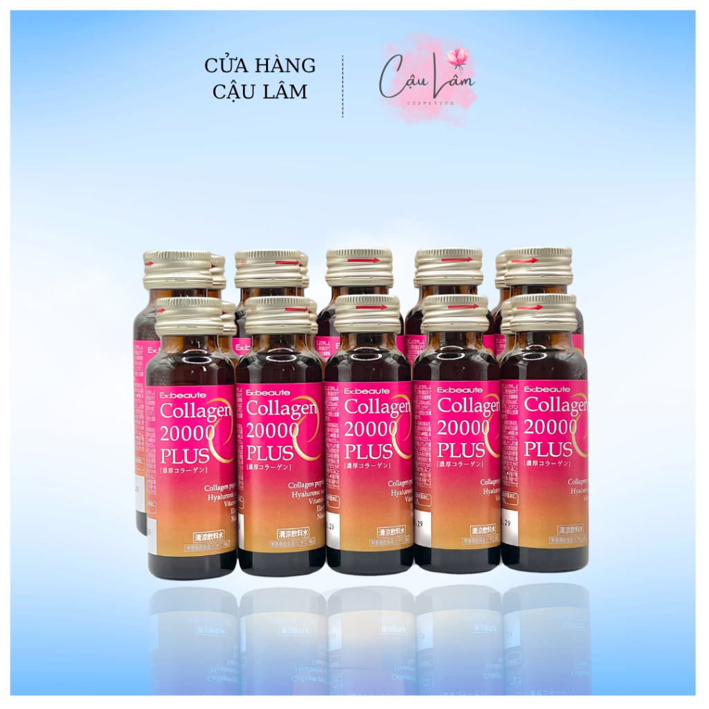 Nước Uống Đẹp Da Collagen 20000 Plus, Hộp 10 Lọ Collagen cao cấp Nhật ...