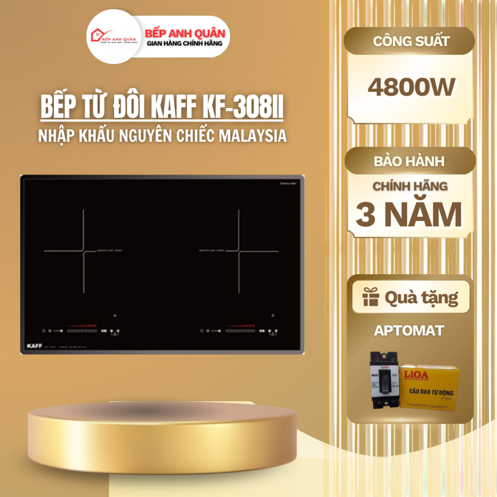 Bếp từ đôi KAFF KF-308II I Nhập khẩu nguyên chiếc Malaysia I Mạch IGBT ...