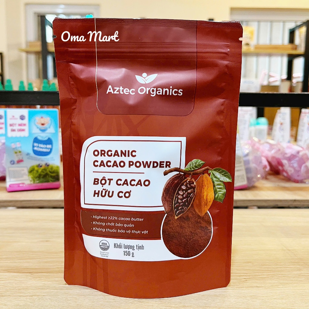 BỘT CACAO HỮU CƠ AZTEC ORGANICS 150g | Shopee Việt Nam