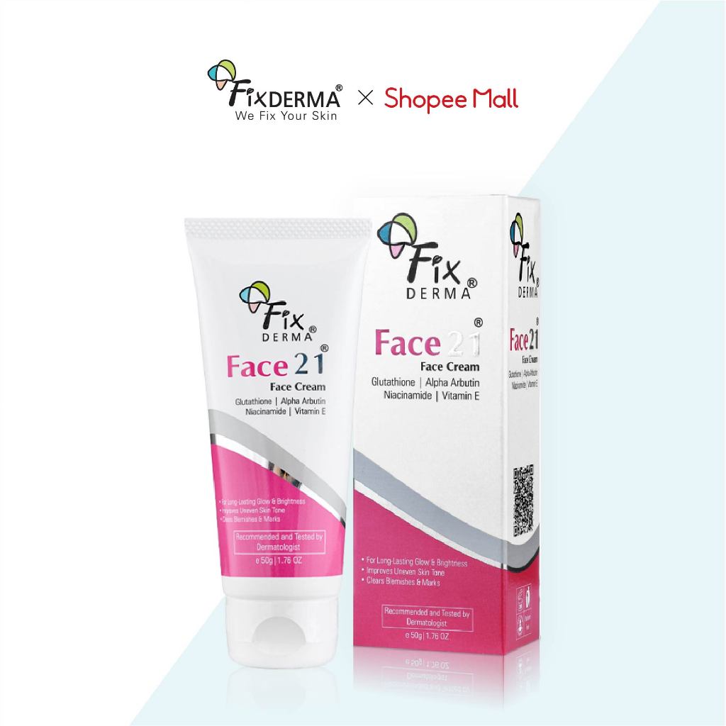 Kem Dưỡng Hỗ Trợ Trắng Sáng Da FIXDERMA Face21 Face Cream 50g Giúp Da Mịn Màng, Đều Màu [Hùng ...