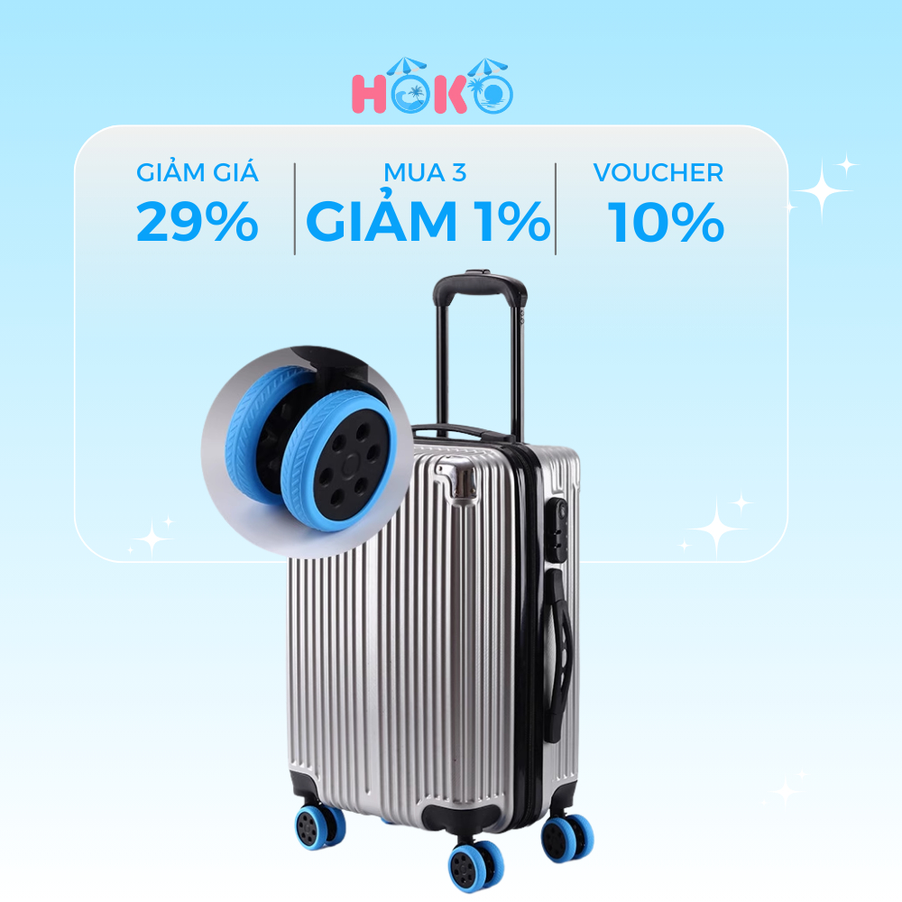 Bọc Bánh Xe Vali Hành Lý Bằng Silicon Cao Cấp Bảo Vệ Vali, Giảm Tiếng ...