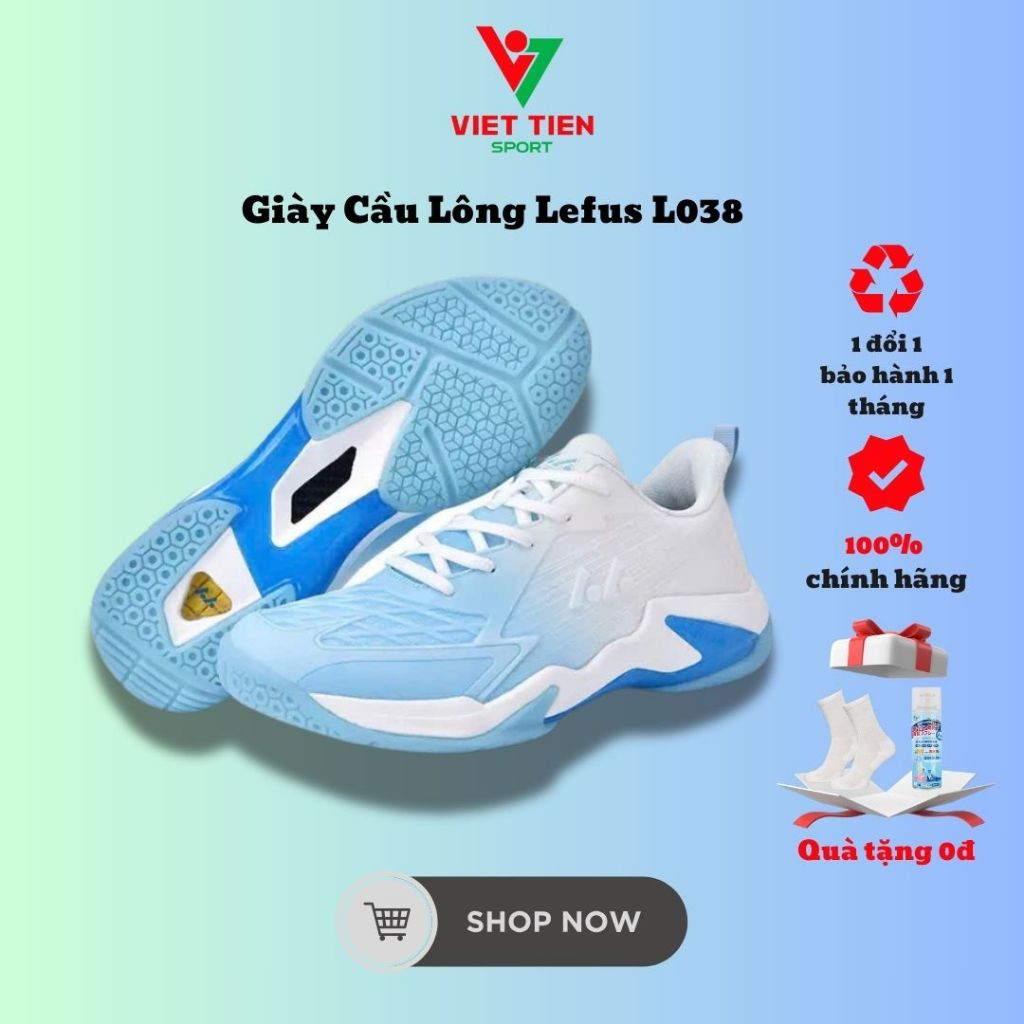 (Tăng Size) Giày Cầu Lông Lefus L038 - L039 Chính Hãng Nam Nữ Bền Bỉ ...