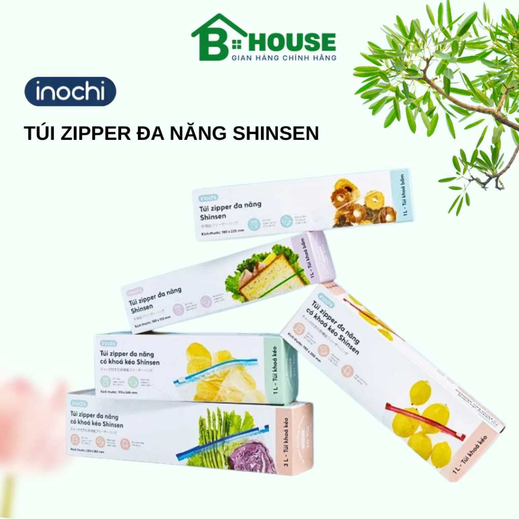 Túi zipper đa năng Shinsen - INOCHI.Túi có khóa kéo / khóa bấm miệng ...