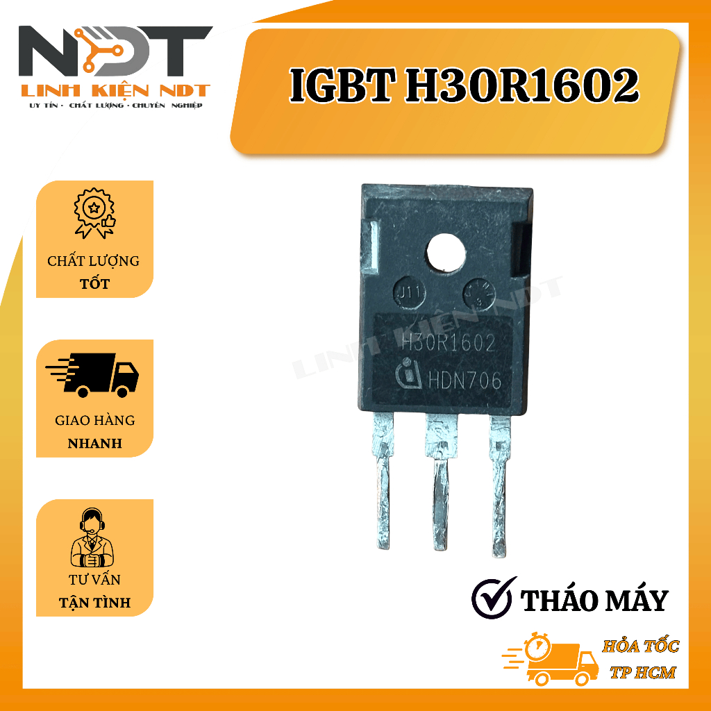 [ COMBO 5 CON ] IGBT 30A 1600V H30R1602 Hàng Tháo Máy - NDT Electronics ...