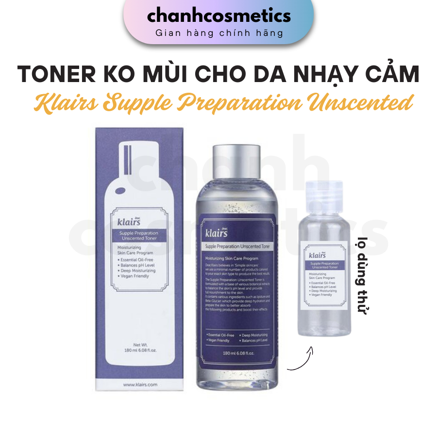 Toner Klairs - Nước Hoa Hồng Klairs Dưỡng Ẩm - 180ml không mùi và có ...