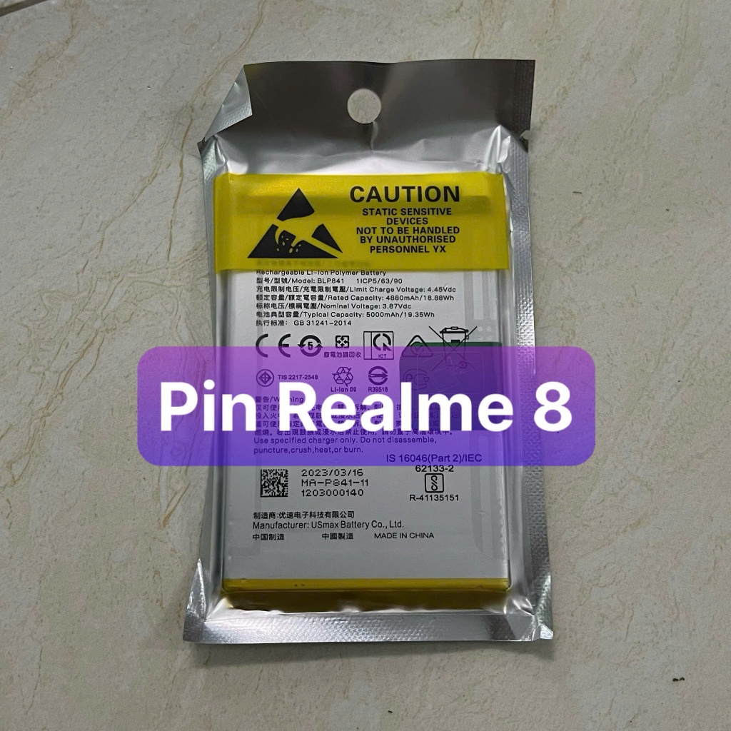 pin Realme 8 model BLP841 ,sản phẩm bảo hành 6 tháng | Shopee Việt Nam