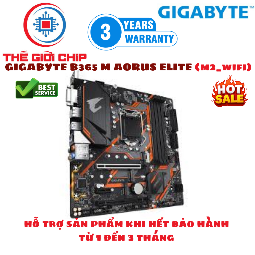 Mainboard (Bo mạch chính) GIGABYTE B365 M AORUS ELITE (M.2 wifi ...