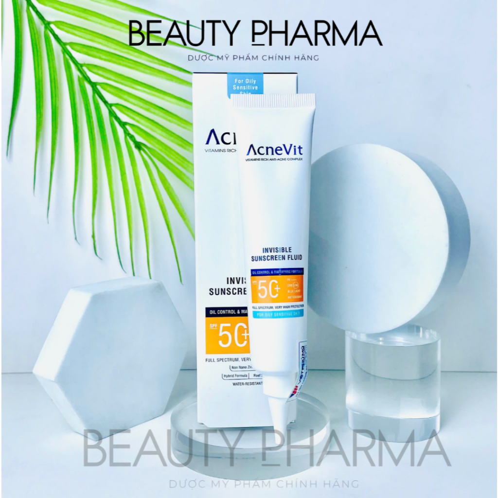 [DATE MỚI-CHÍNH HÃNG] ACNEVIT INVISIBLE SUNSCREEN FLUID SPF 50+ - Kem ...