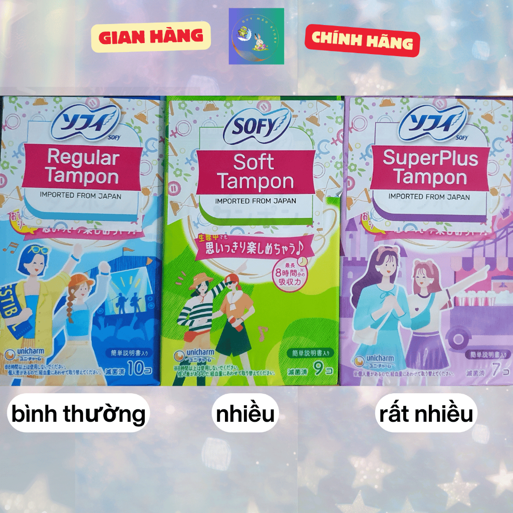 Băng vệ sinh nữ Sofy Tampon Regular hộp 10 ống - Hàng nhập khẩu từ Nhật ...