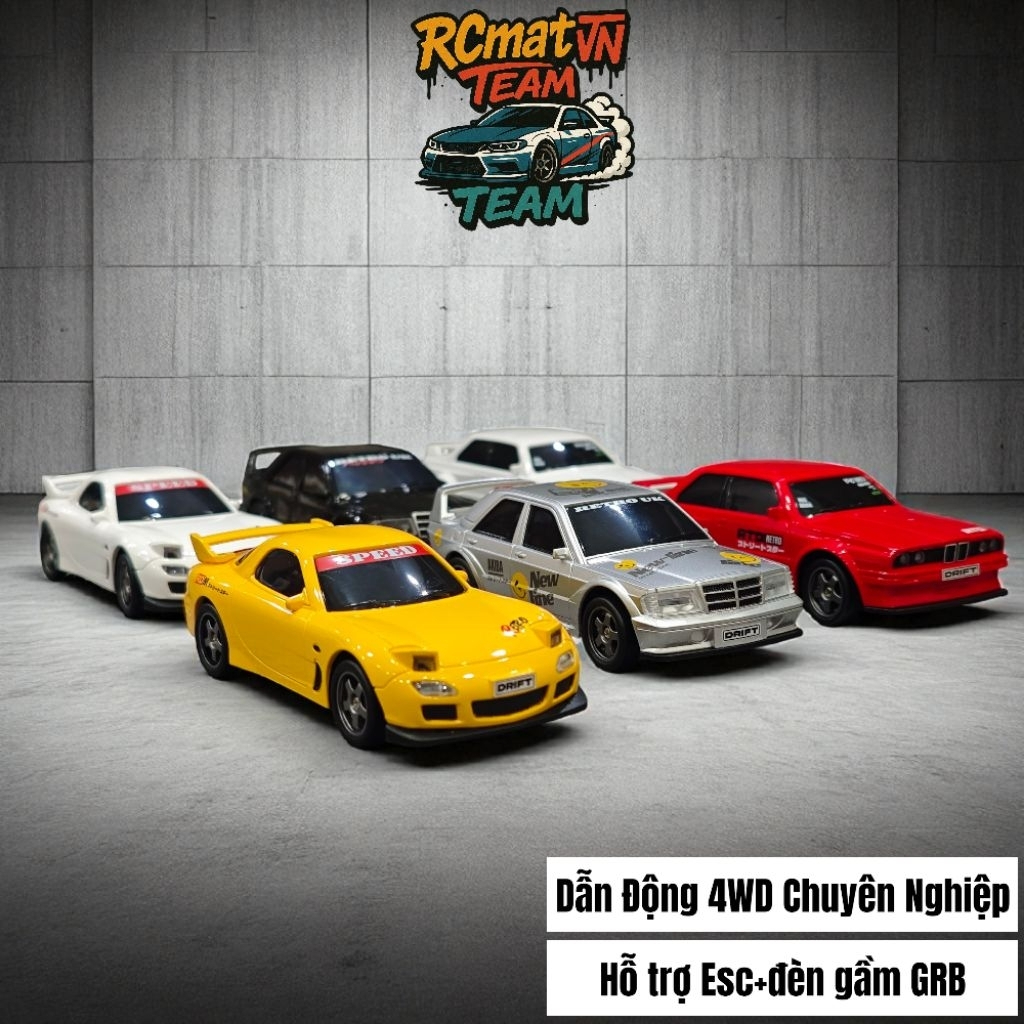 Xe Điều Khiển Mini Drift RX7 1/43 2025 +20km – Tốc độ cao nhất, 4WD ...