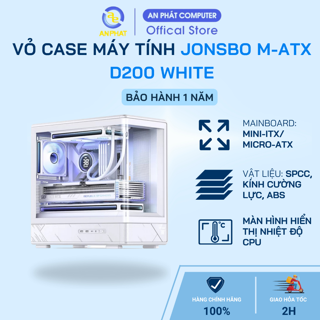 Vỏ Case PC Jonsbo M-ATX D200 WHITE/ BLACK (Mini-ITX/ Micro ATX | BẢO ...