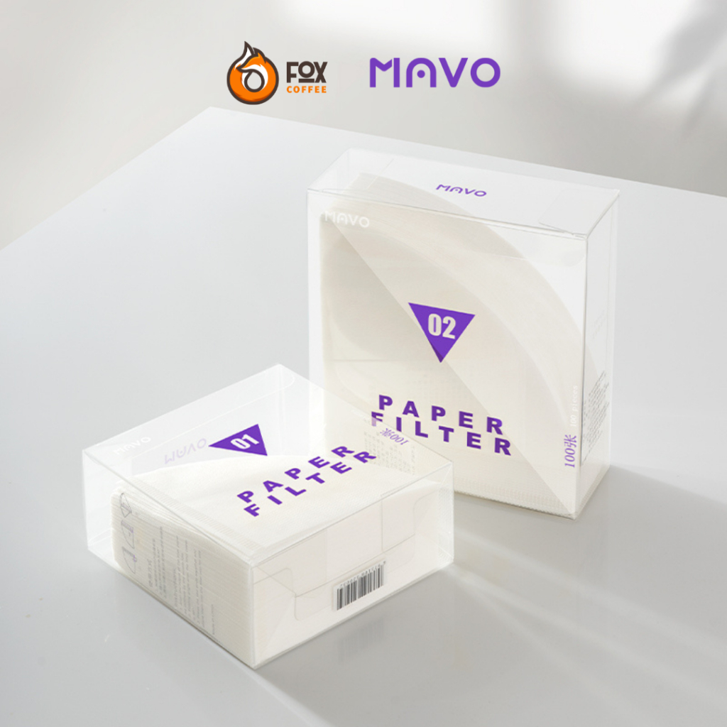 Hộp 100 Chiếc Giấy Lọc V01 Pha Cà Phê Pour Over MAVO| V60 Coffee Filter ...