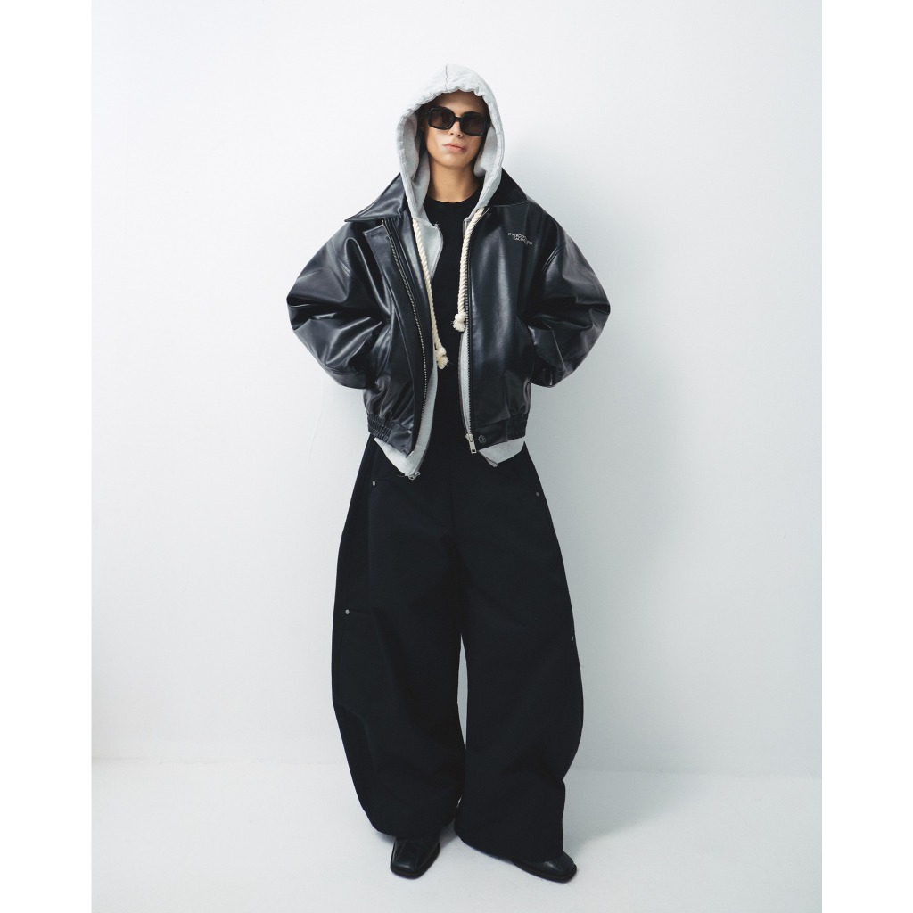 Áo Khoác Bomber Chất Liệu Faux Leather 67PERCENT/67% Form Racing ...