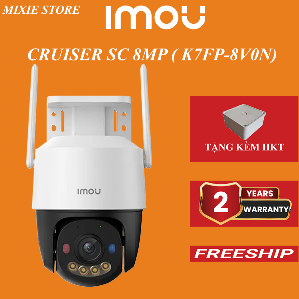 Imou Cruiser SC 8MP | IPC-K7FP-8V0N | Ghi hình chuẩn 4K | Rõ từng khung ...