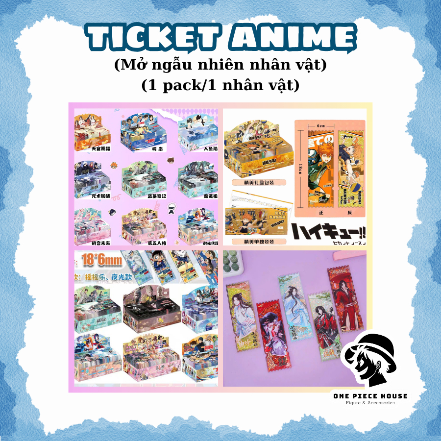 Ticket Mica Gacha Anime Hiệu Ứng Kim Tuyến Lấp Lánh (Đọc mô tả ...