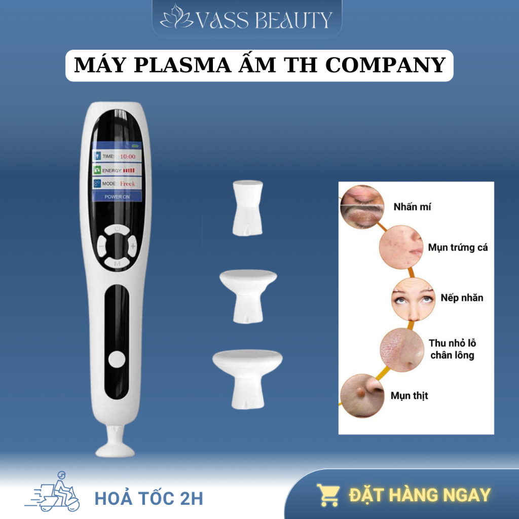 Máy Plasma OZONE lạnh 2IN1 dùng đốt nốt ruồi, mụn thịt, nám, tàn nhan ...