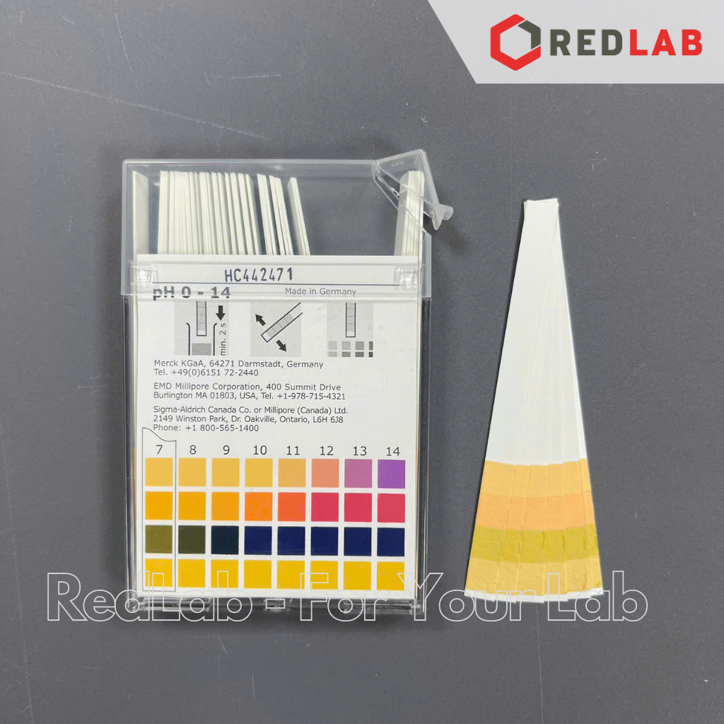 Giấy đo pH 0 - 14 MERCK 1095350001 (hộp 100 que) Universal pH-indicator ...