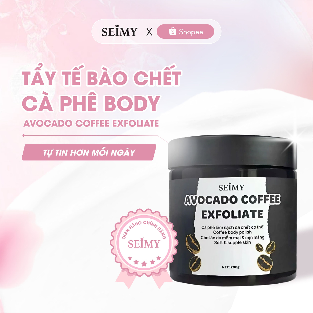 Tẩy tế bào chết body Seimy cà phê, bơ ca cao | Shopee Việt Nam
