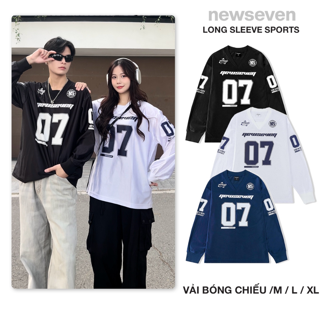 Áo thun dài tay NEWSEVEN Long Sleeve Sports Shirt ADT.369 | Shopee Việt Nam