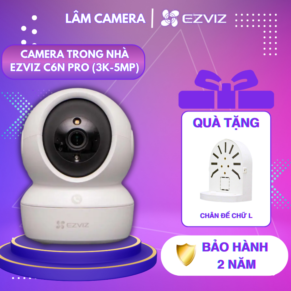 Camera Ezviz C6N PRO 5mp, camera wifi xoay 360 trong nhà ban đêm có màu ...