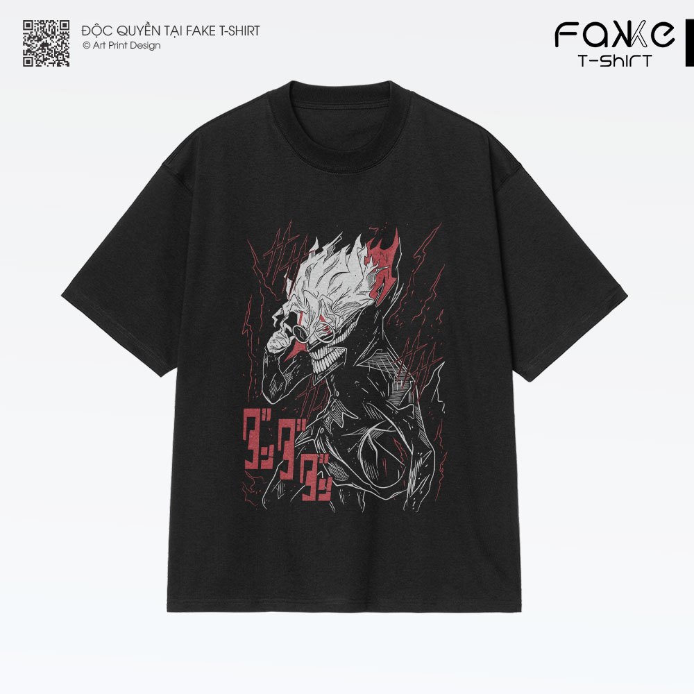 Áo thun Unisex Dandadan Okarun Digital Art Design Oversized 100% Cotton ...
