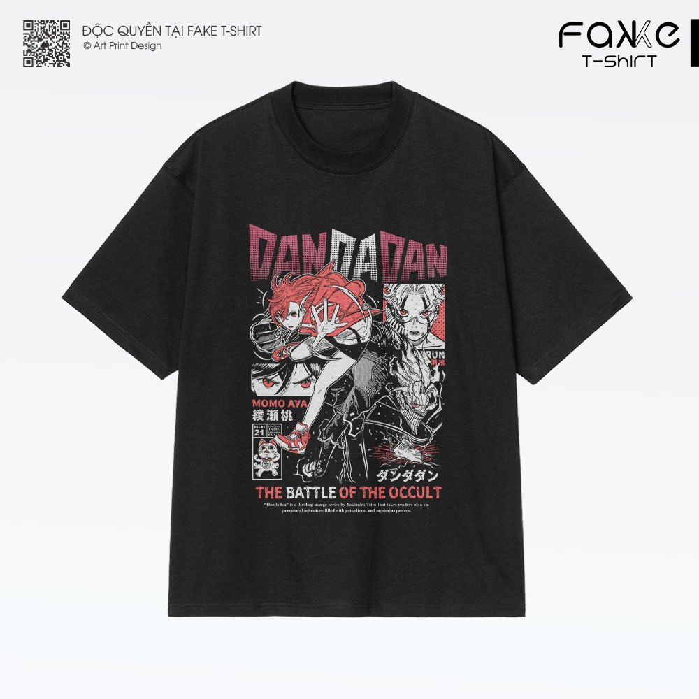 Áo thun Unisex Dandadan The Battle of the Occult Digital Art Design ...