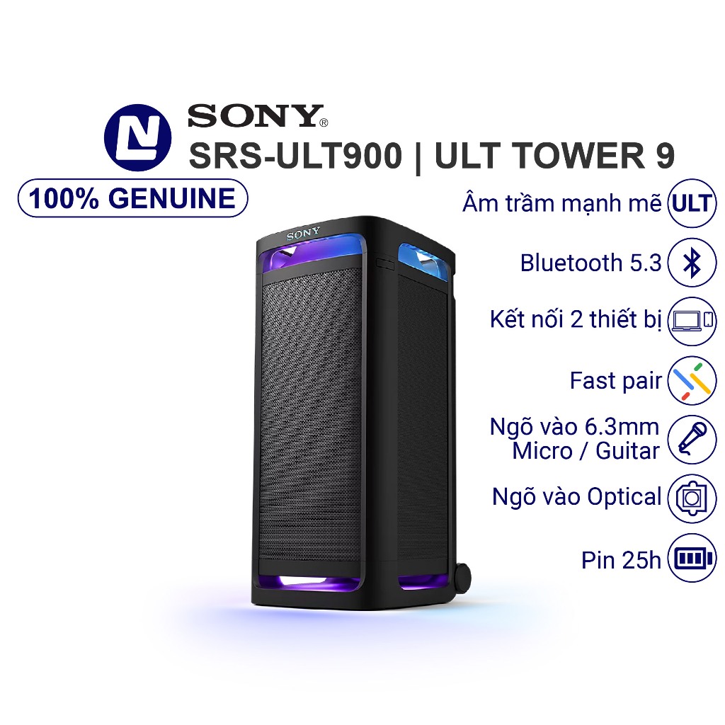 New Full box Sony ULT TOWER 9 SRS ULT900 Loa không dây kết nối 2 thiết ...
