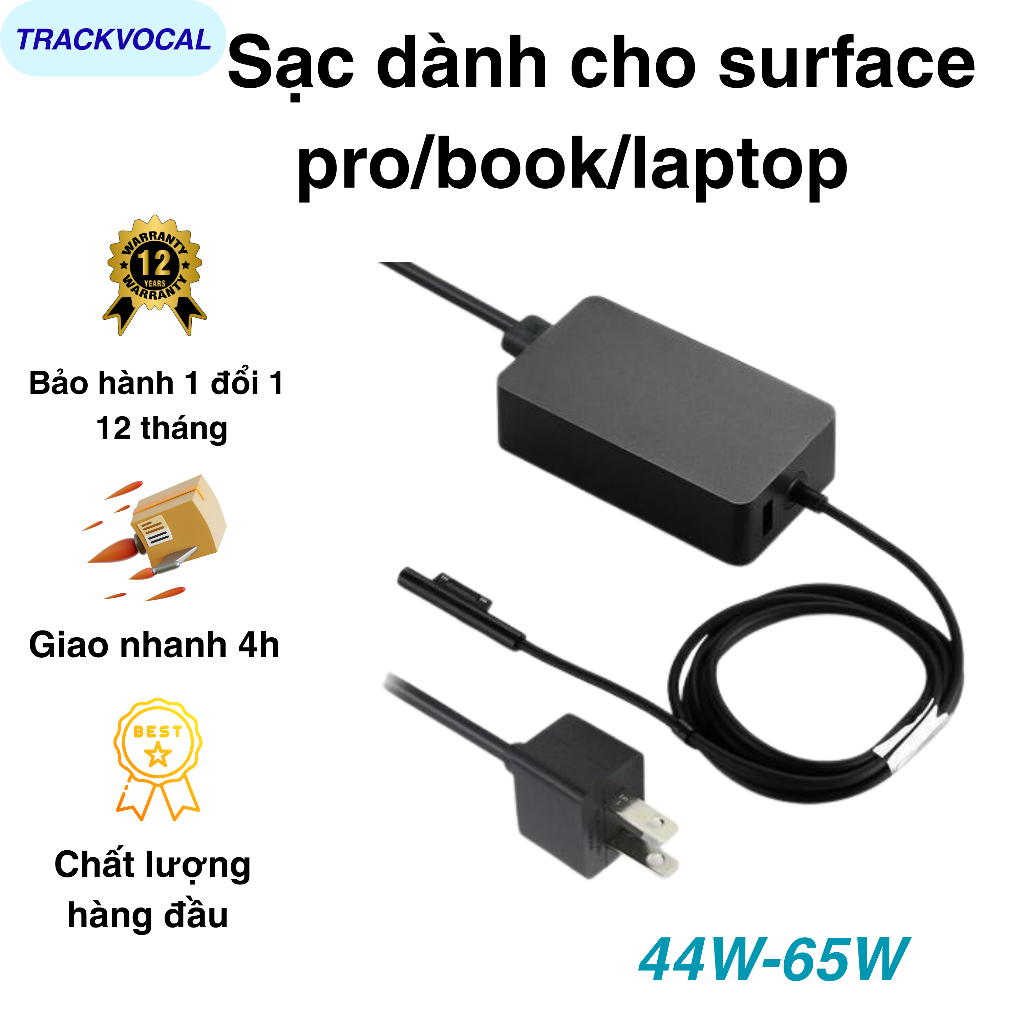 Sạc Surface Pro 4 5 6 7 15V-4A 15V 2.58A Microsoft Hub Model 1625 1724 ...